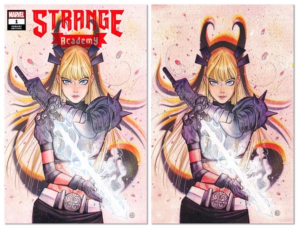 Strange Academy Peach Momoko Magik X Men Virgin Variant Set March Pre