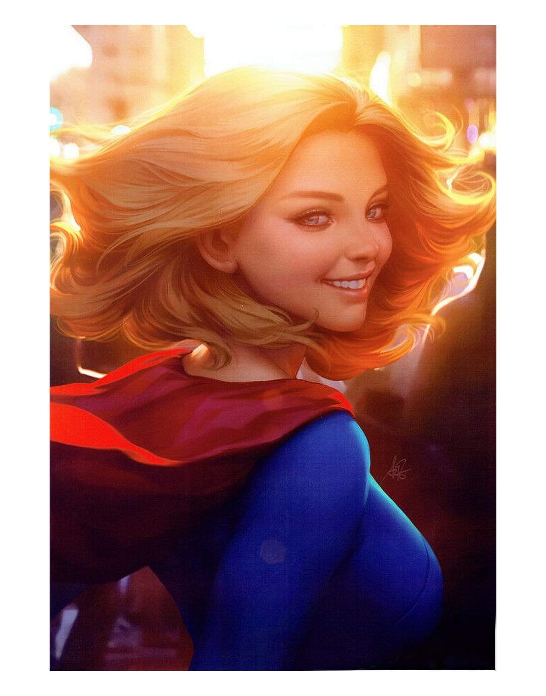 Supergirl By Stanley Artgerm Lau Print 12x16 7 Ate 9 Comics