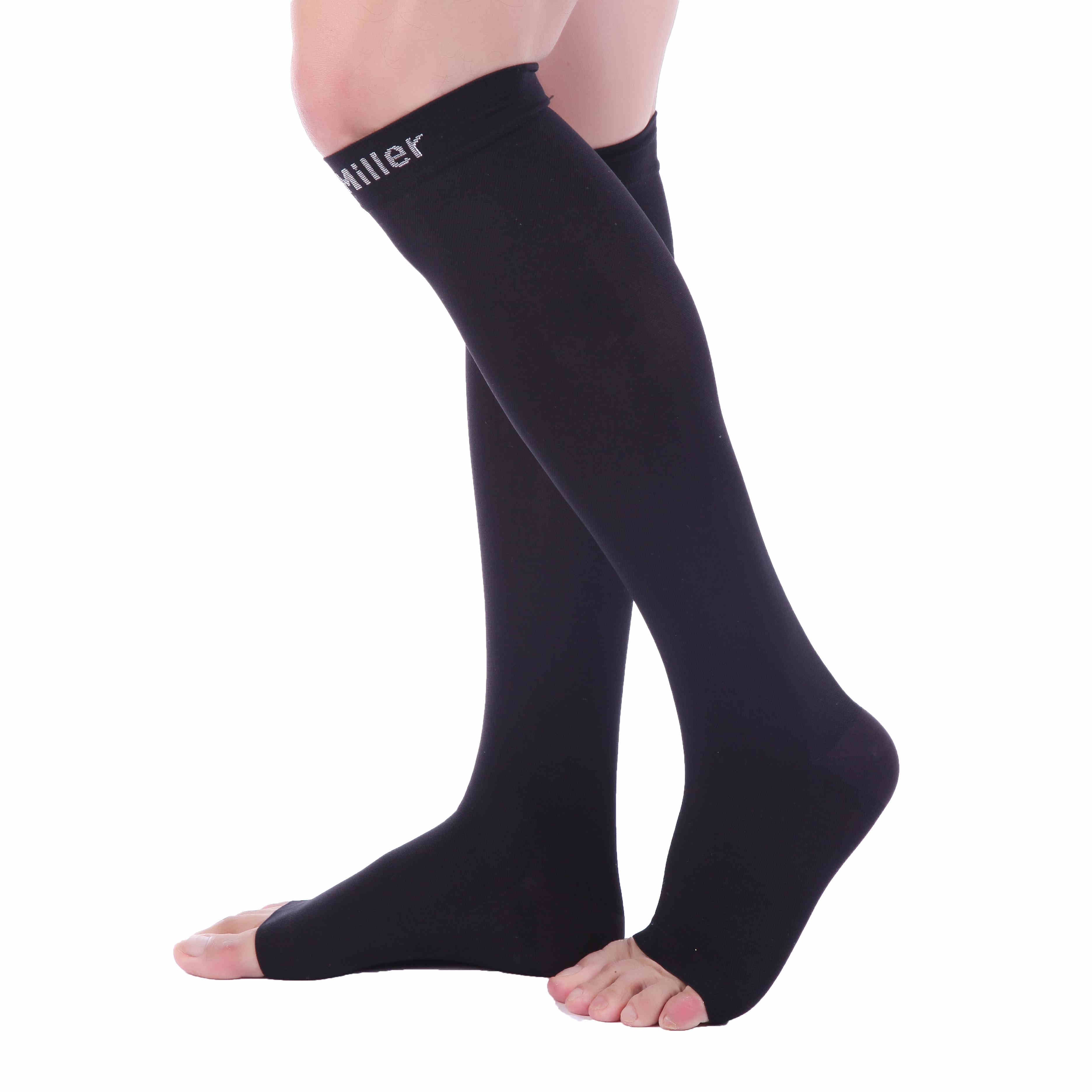 Open Toe Compression Socks 20 30 Mmhg Doc Miller