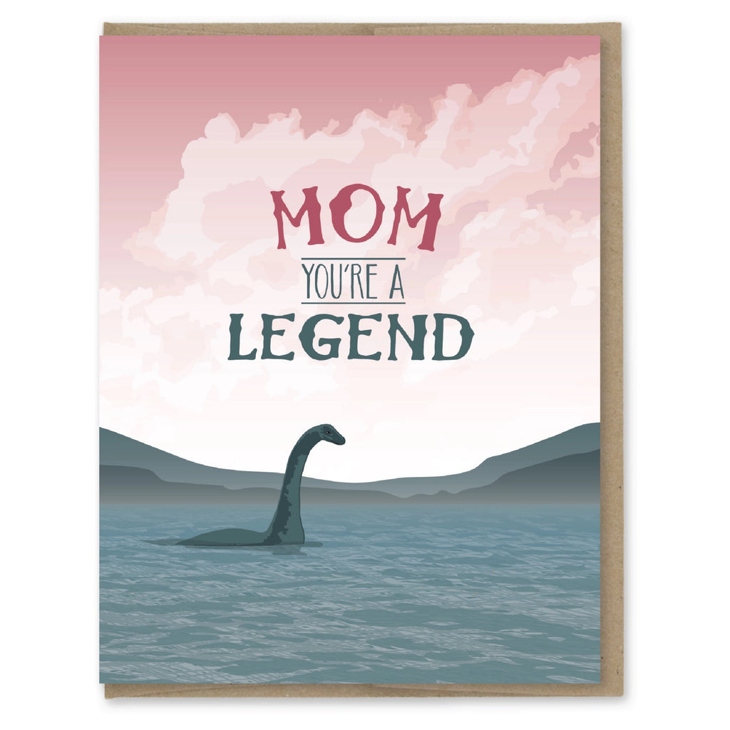 Mom Youre A Legend Nessie Card Modern Printed Matter Outer Layer