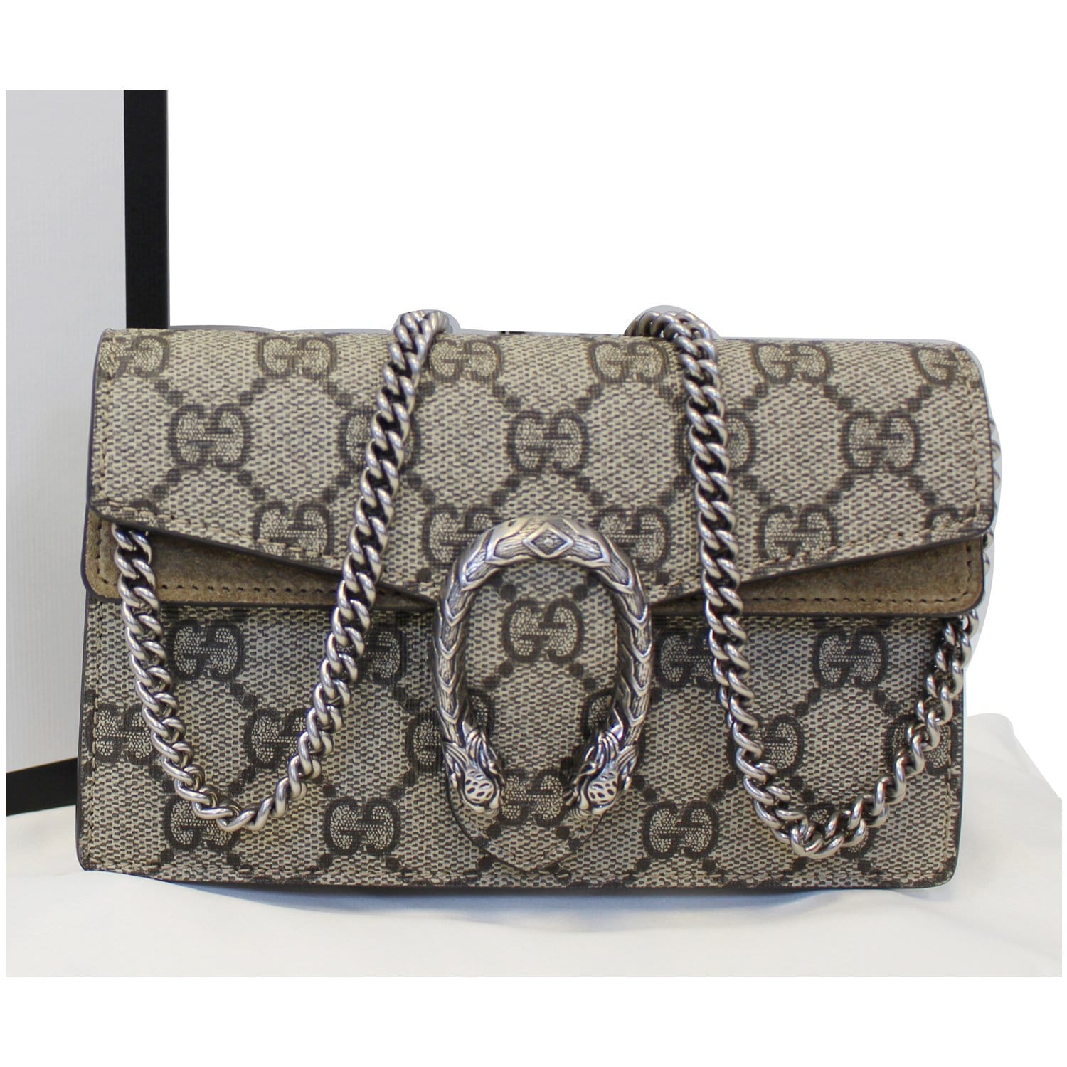 Gucci Dionysus Mini Gg Supreme Canvas Shoulder Crossbody Bag Taupe Us