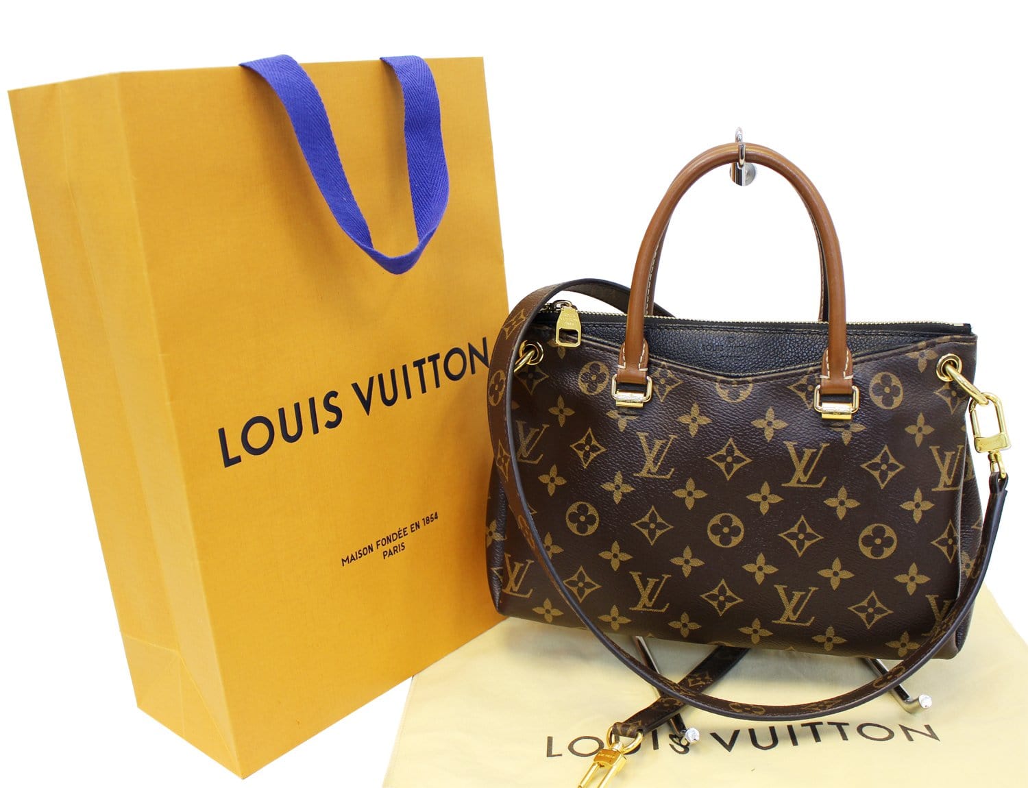 Louis Vuitton Monogram Canvas Black Pallas Bb Shoulder Crossbody Bag