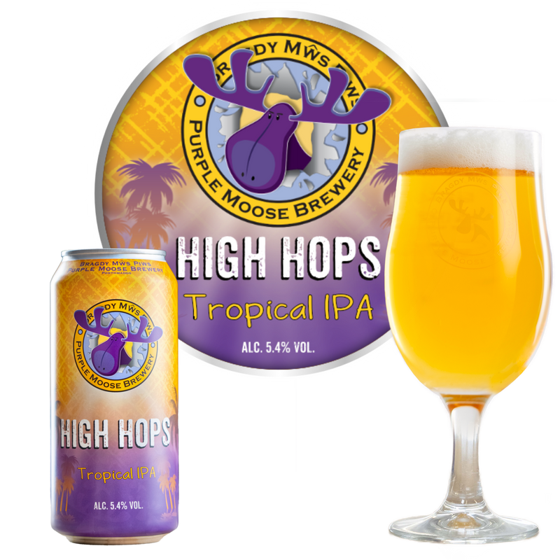 High Hops Tropical Ipa 54 Purple Moose Brewery Ltd