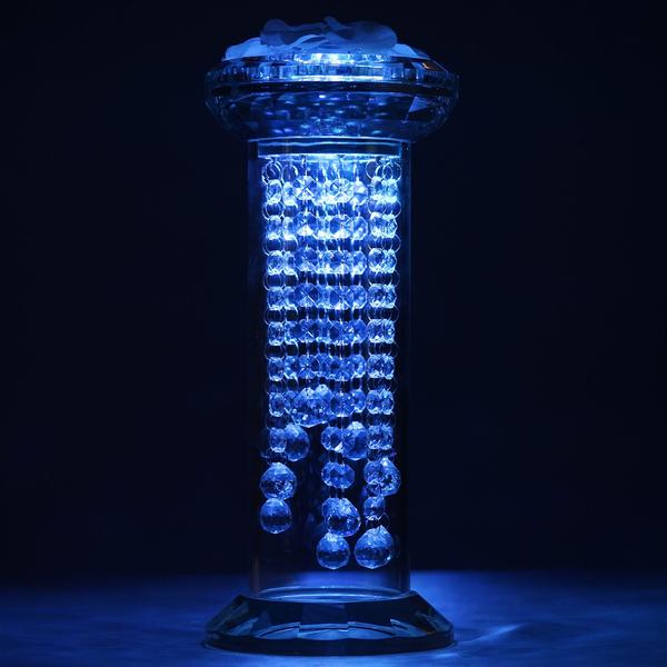 14 Gemcut Premium Glass Crystal Pillar Vase Candle Holder With 11