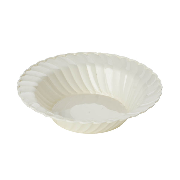 Ivory 16oz Flared Round Disposable Plastic Bowls Efavormart