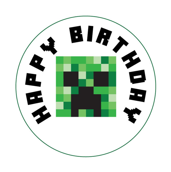 Printable 2 Tags And Labels Minecraft Happy Birthday Max And Otis Designs