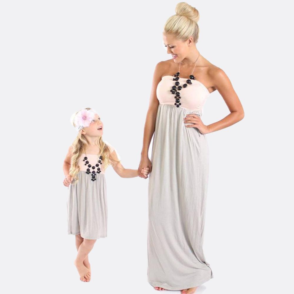 Summer Mommy Me Matching Splice Dress