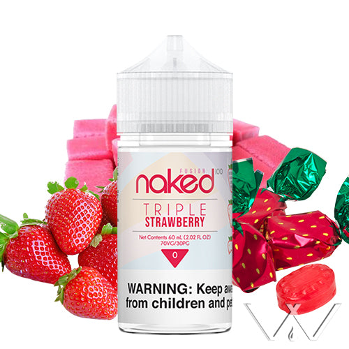 Triple Strawberry Yummy Gumstrawberry Naked 100 Vape World