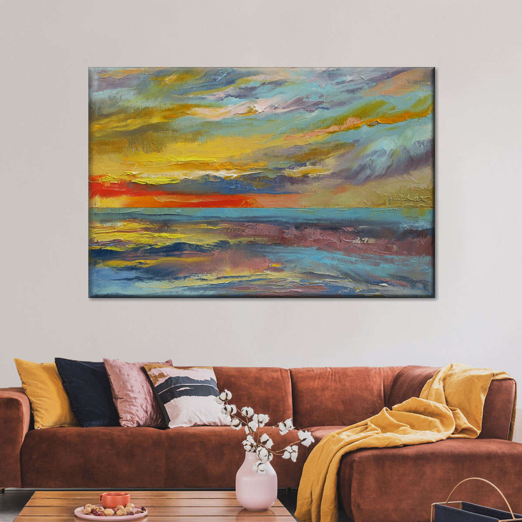 Abstract Seascape Wall Art Painting By Michael Creese