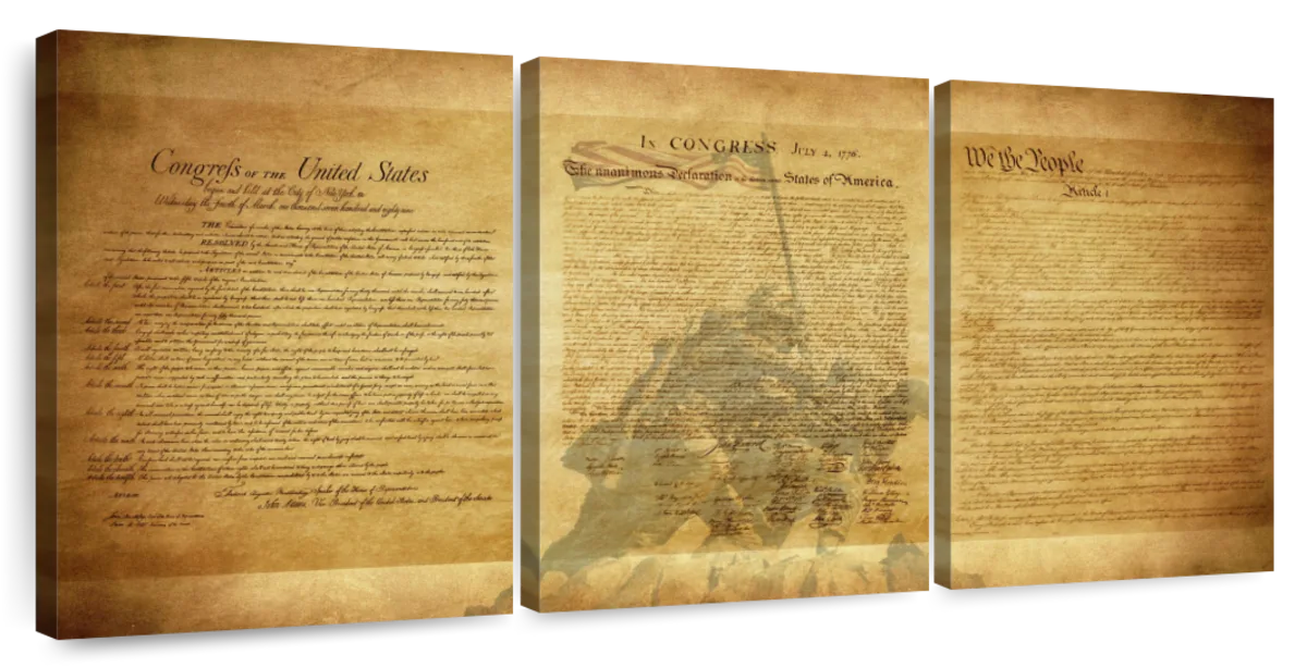 Vintage Declaration Of Independence Wall Art Digital Art