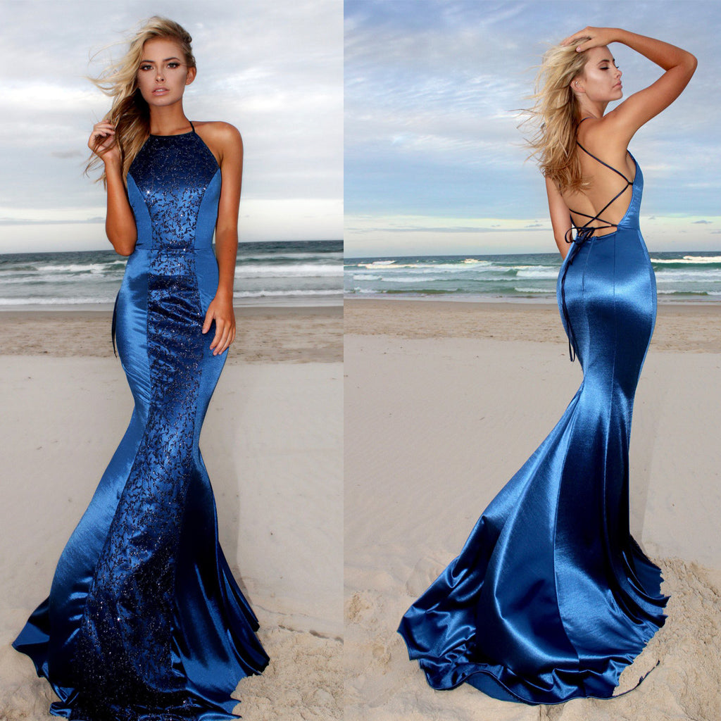 Long Prom Dress Satin Prom Dress Mermaid Prom Dress Sequin Prom Dre