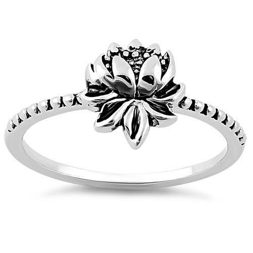 Sterling Silver Lotus Flower Ring For Sale Wholesale Sparkle