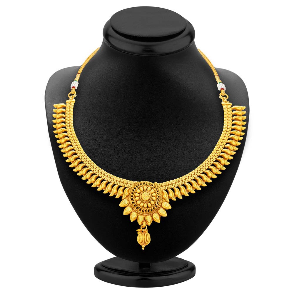 Sukkhi Elegant Gold Plated Necklace Set For Women