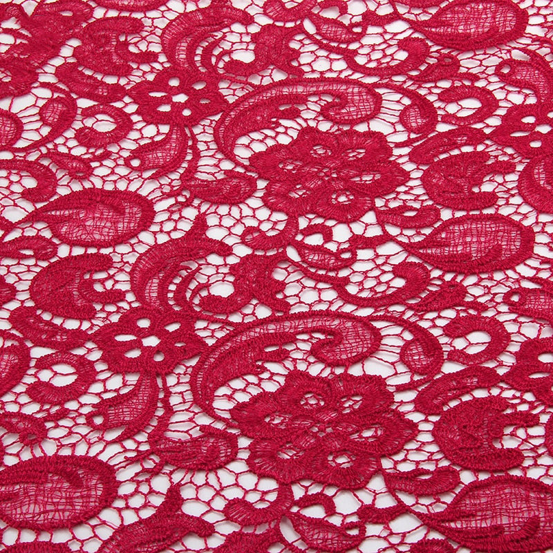 Fabric Milk Silk 49 X 20 Embroidered Polyester Lace Quiltssupply