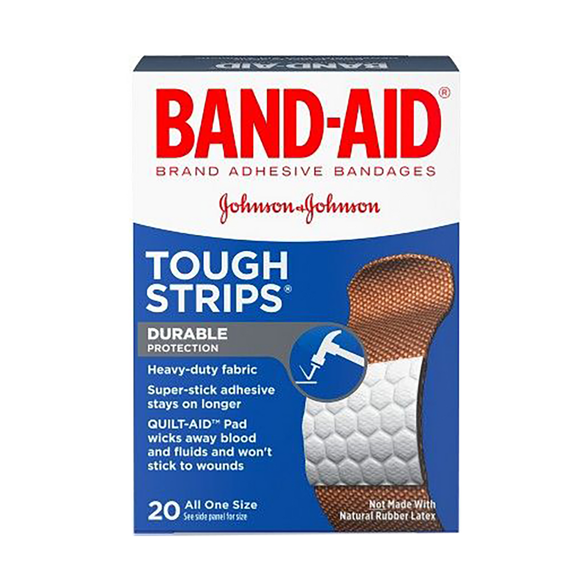 Band Aid Tough Strip 20 Strips Med365