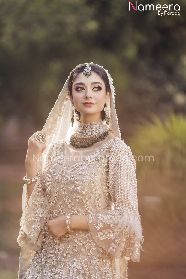 Latest Beautiful Bridal Gown Pakistani Dress Online 2021 Nameera By