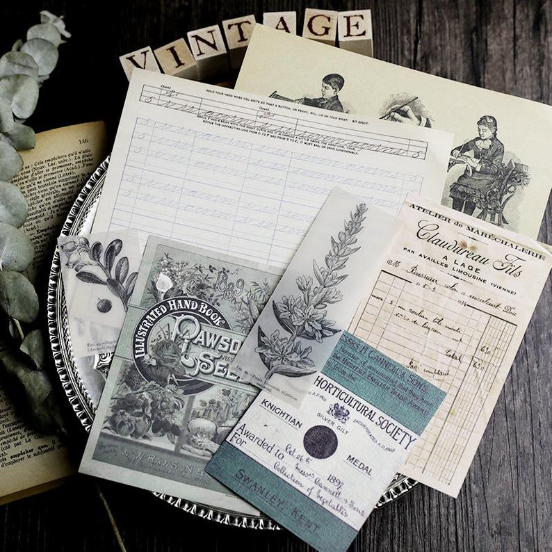 Junk Journal Ephemera Kit B Papergame