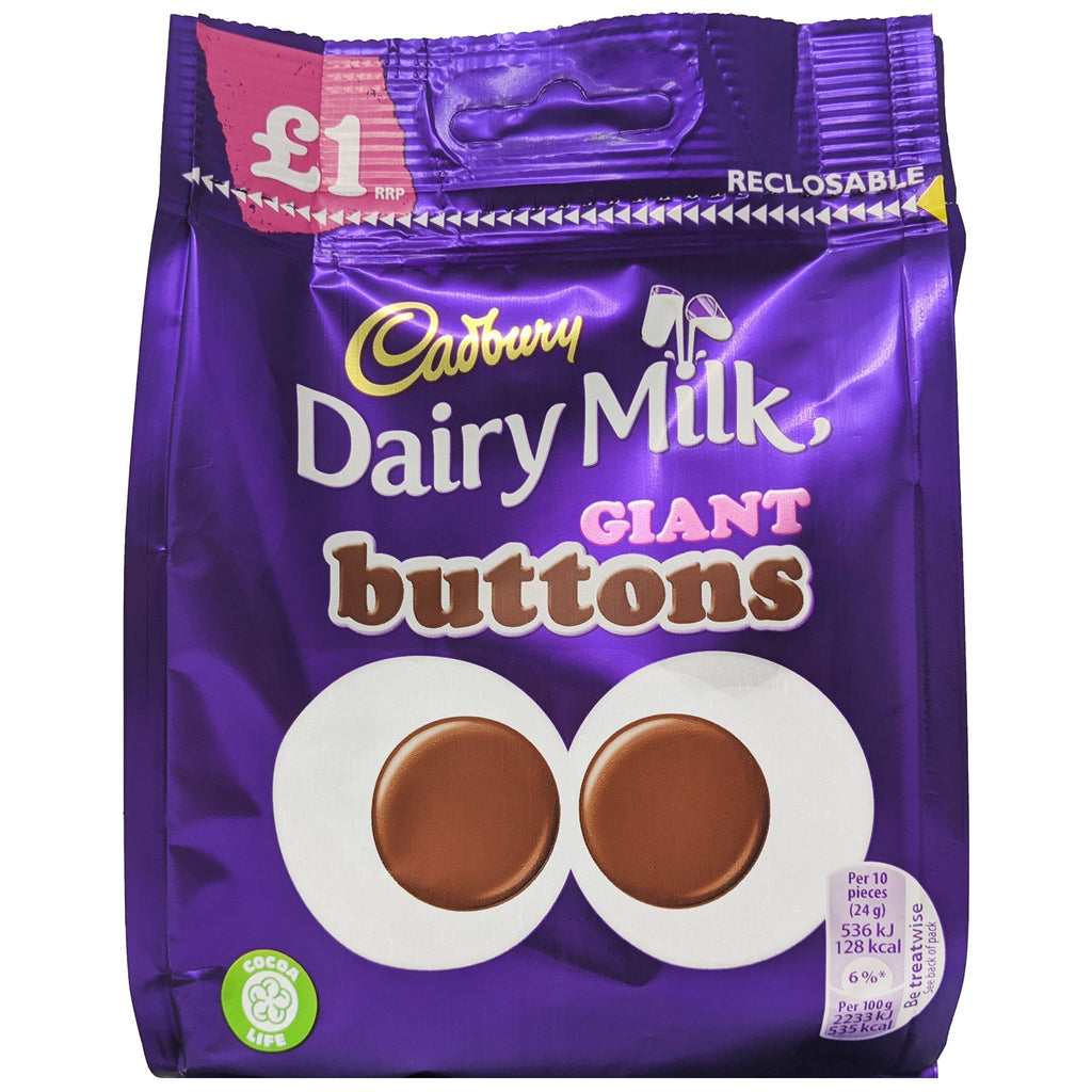 Cadbury Dairy Milk Giant Buttons 95g Blightys British Store