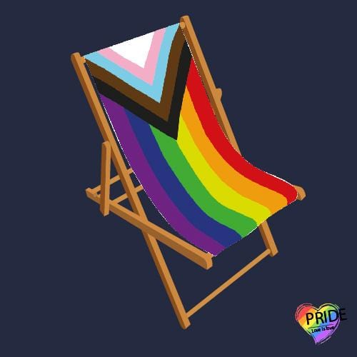 Progress Pride Deckchair Flags And Flagpoles