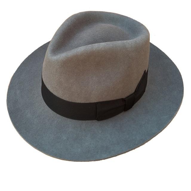 Classic Mens Wool Felt Fedora Hat In Colors