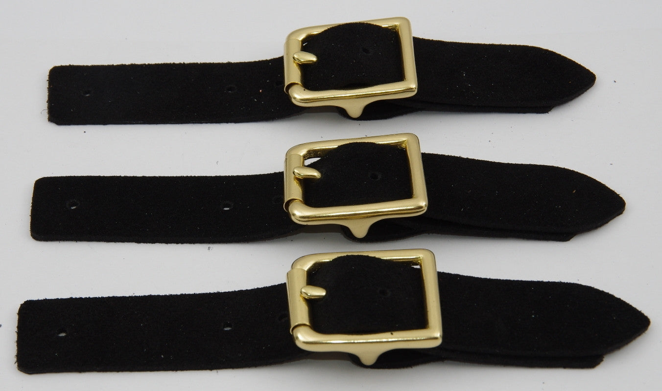 Solid Brass Buckle Set With Leather Or Suede Straps Gypsy Leather