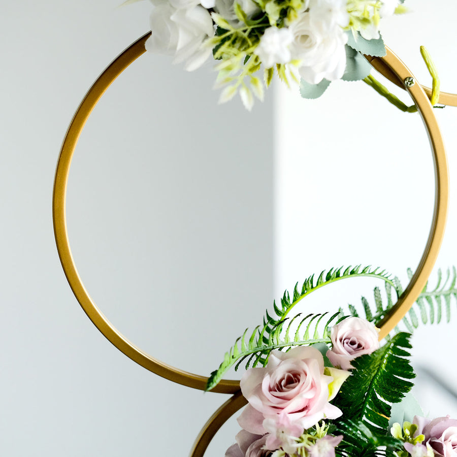 Hoop Pillar Flower Stand Arch Table Centerpiece Tableclothsfactory