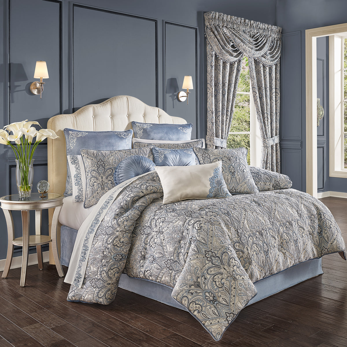 Blue Queen Comforter Set J Queen New York™ Kingsbridge Comforter Set