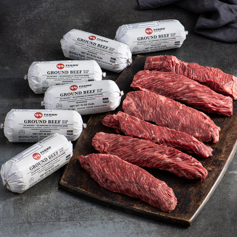 Ground Beef And Hanger Steak Bundle 44 Farms Quality Beef Since 1909