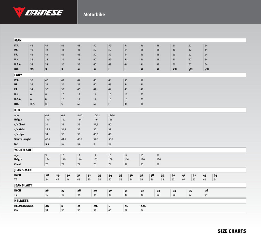 Suit Sizes Chart Australia Labb By Ag