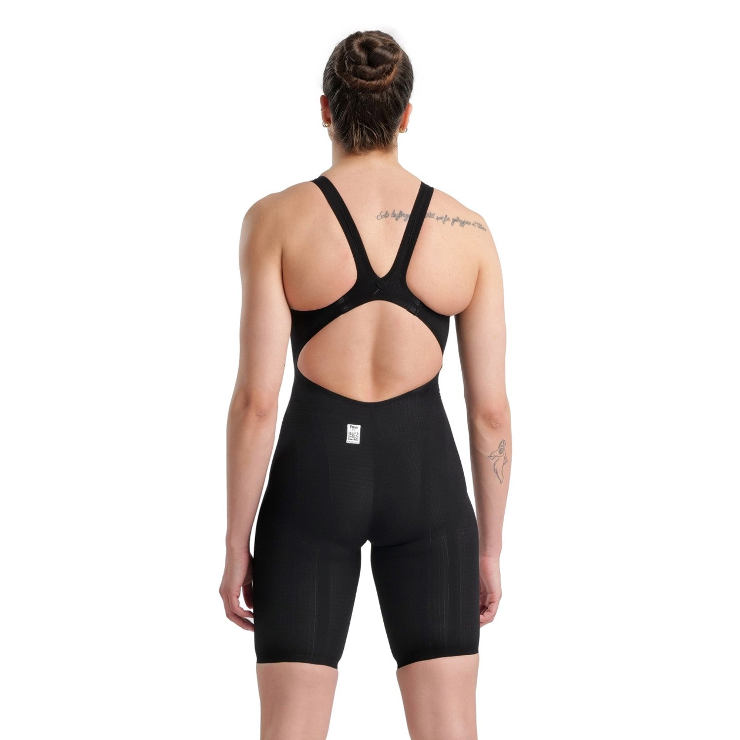 Arena Womens Powerskin Carbon Core Fx Open Back Kneeskin Diamonds