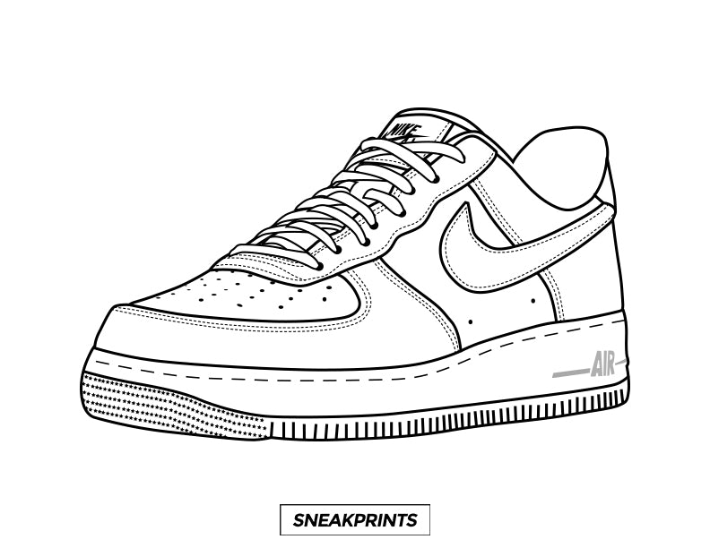 Printable Air Force 1 Coloring Page Airforce Military