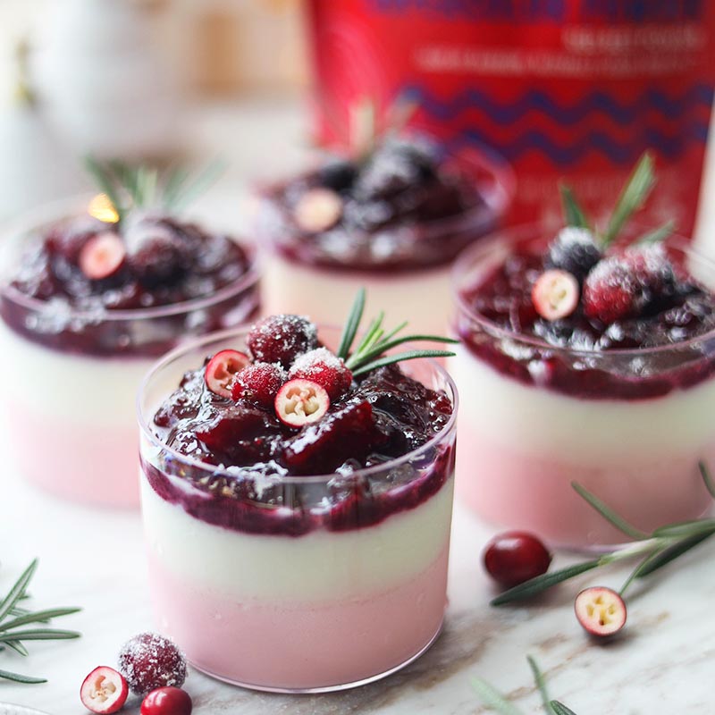 Red Beet Cranberry Panna Cotta Suncore Foods Inc