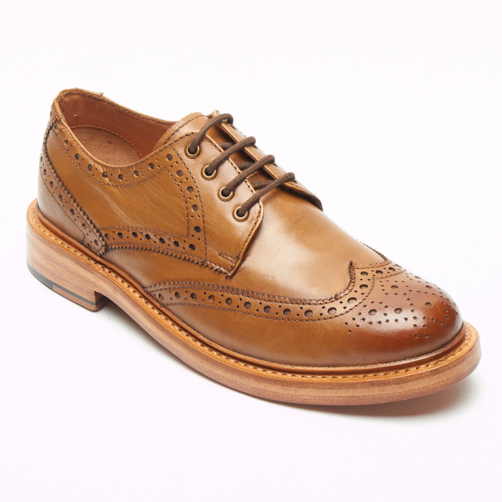 Mens Goodyear Welted Brogue Shoes 17941 Lucini Shoes