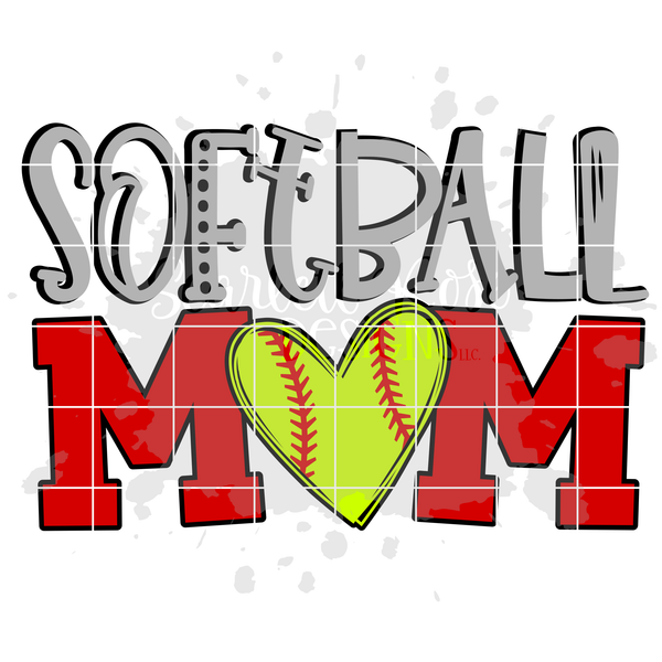 Sports Softball Mom Svg Cut File Scarlett Rose Designs