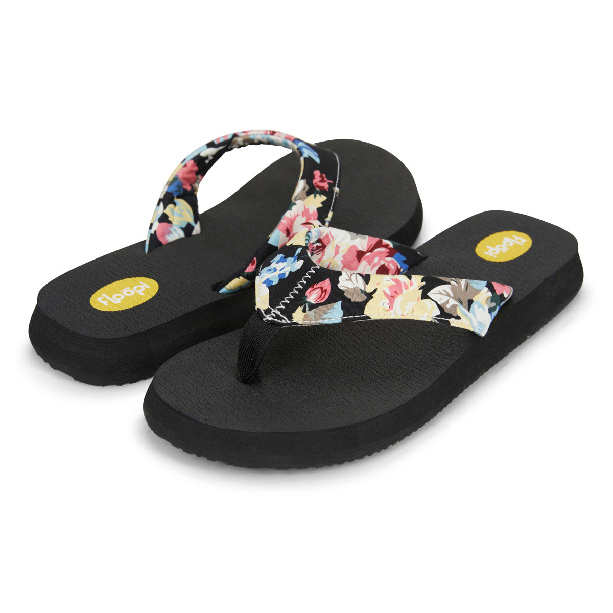 Womens Isabella Yoga Mat Floral Flip Flop