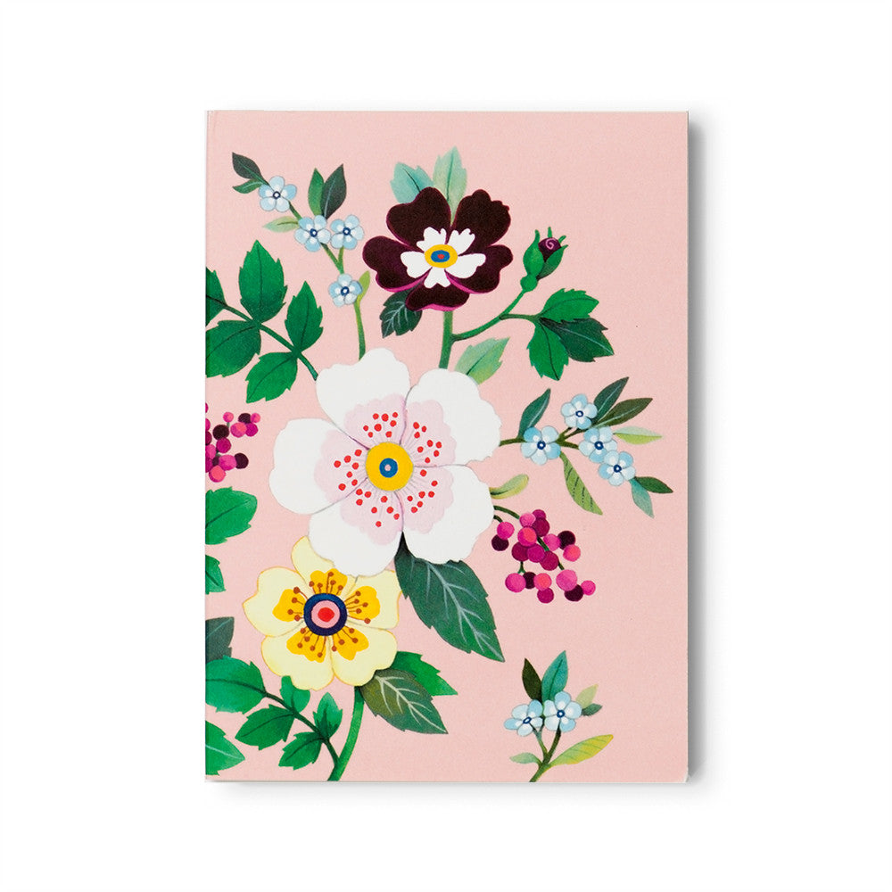 Pink Floral Pocket Notepad Joojoo Paper