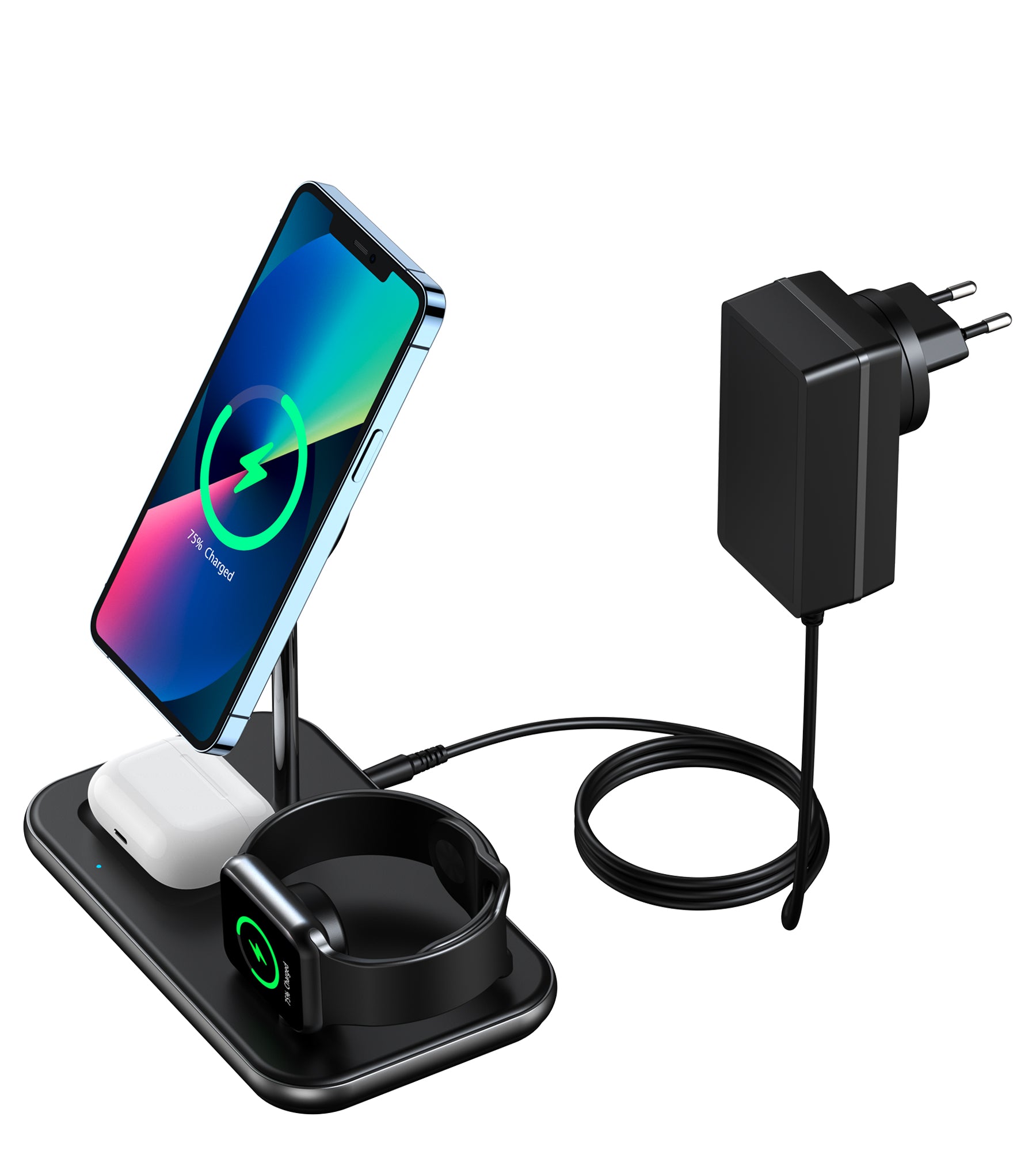 T589 F Choetech 3 In 1 Magnetic Wireless Charging Stand Choetech I