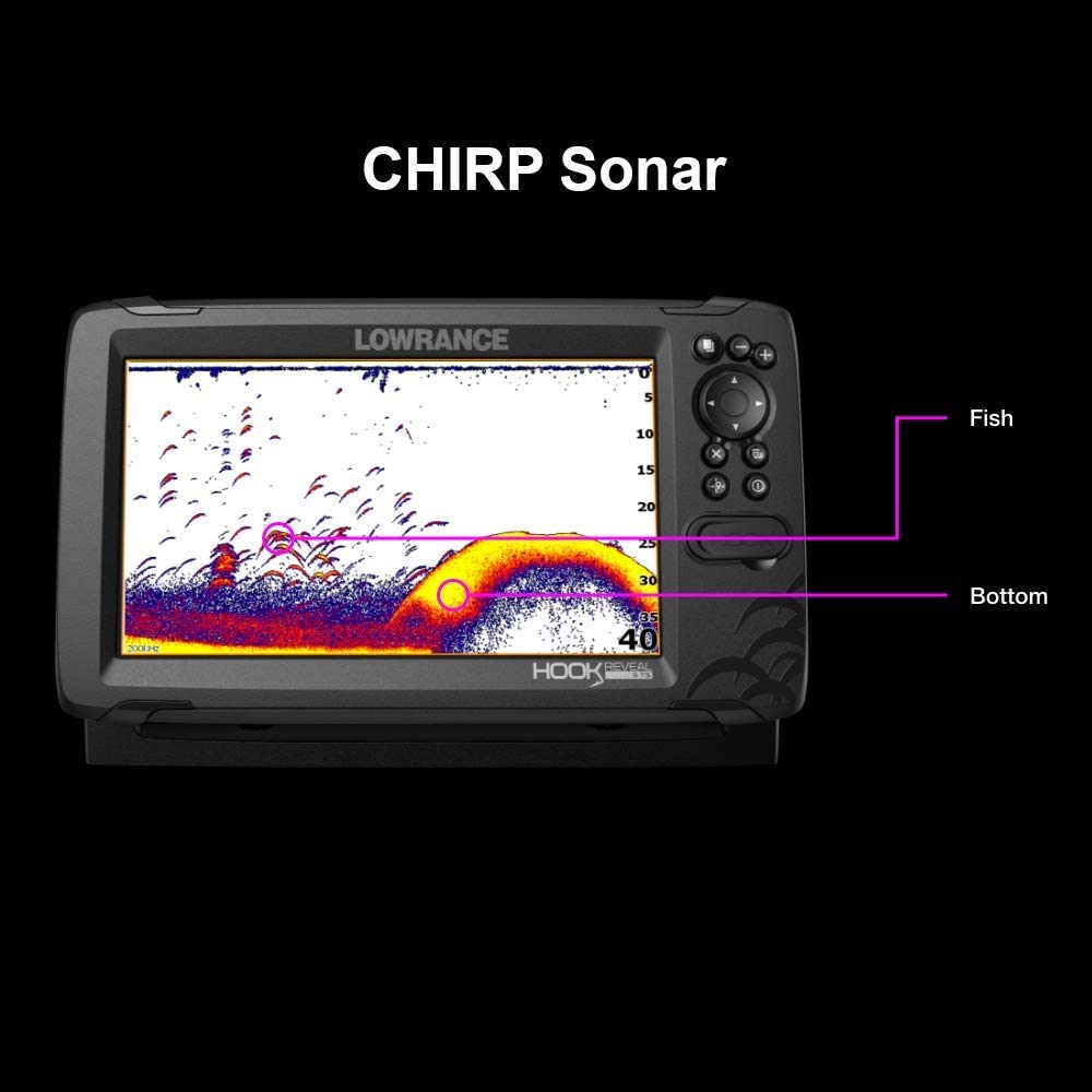 Lowrance Hook Reveal 7x 7 Tripleshot Transducer Fishfinder W Gps Tra