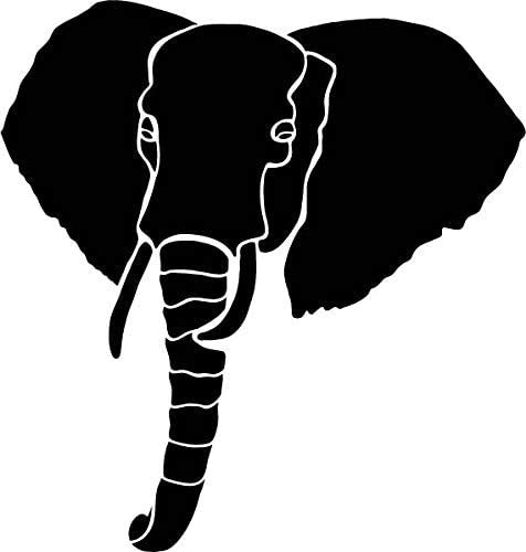 Elephant Silhouette Stencil By Studior12 Diy African Animal Lover Ho