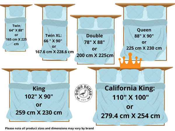 Duvet Sizes Your Complete Guide Sizing Chart Casper Blog