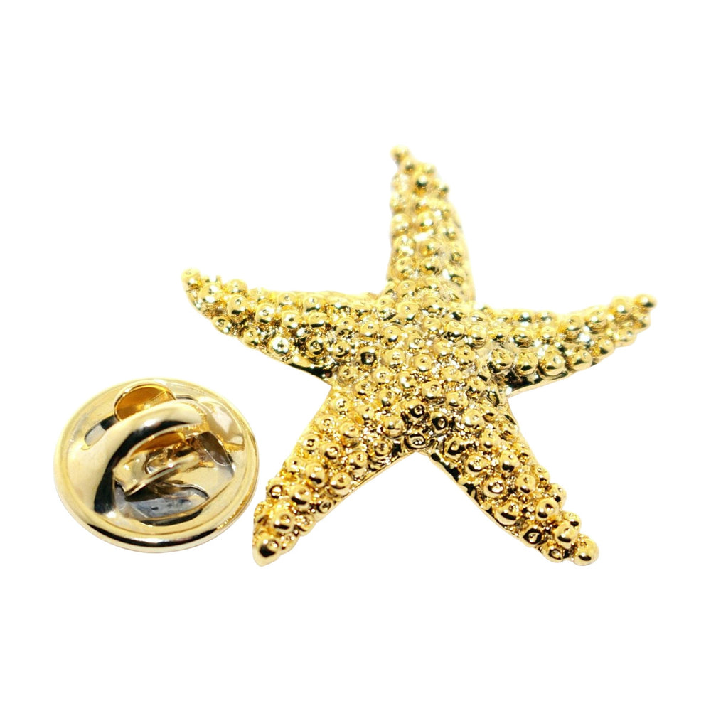 Starfish Pin ~ 24k Gold ~ Lapel Pin ~ Sarahs Treats And Treasures