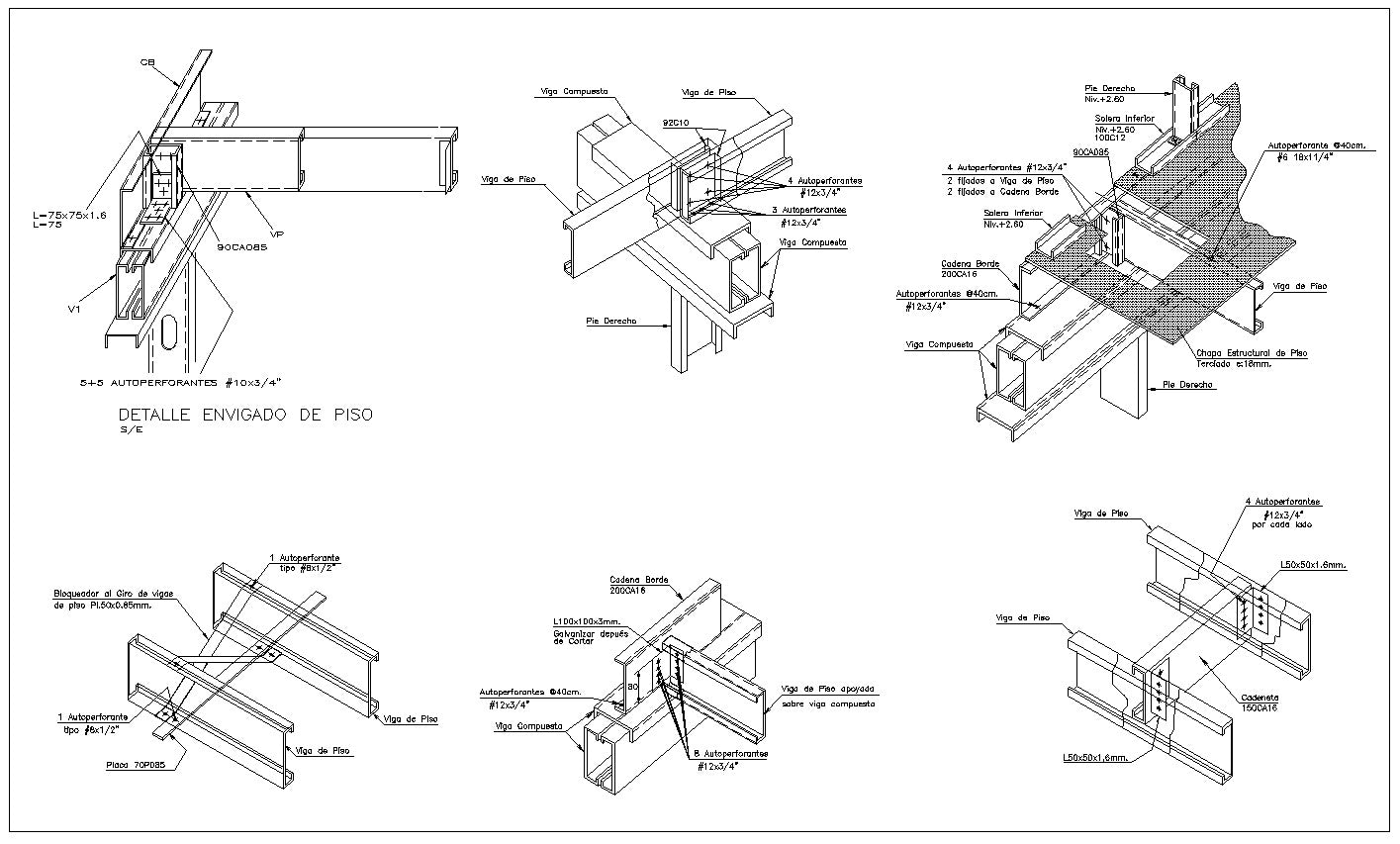 Steel Structure Details V1 Cad Design Free Cad Blocksdrawingsdetails