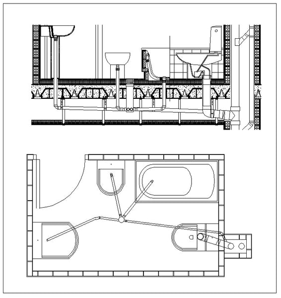 Plumbing Details Cad Design Free Cad Blocksdrawingsdetails