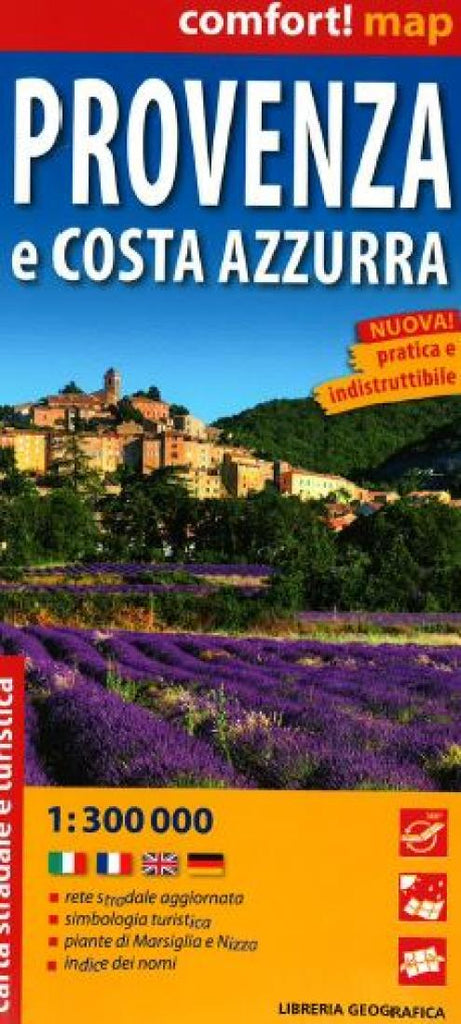 Buy Map Provence And Cote Dazur Laminated Road Map By Libreria