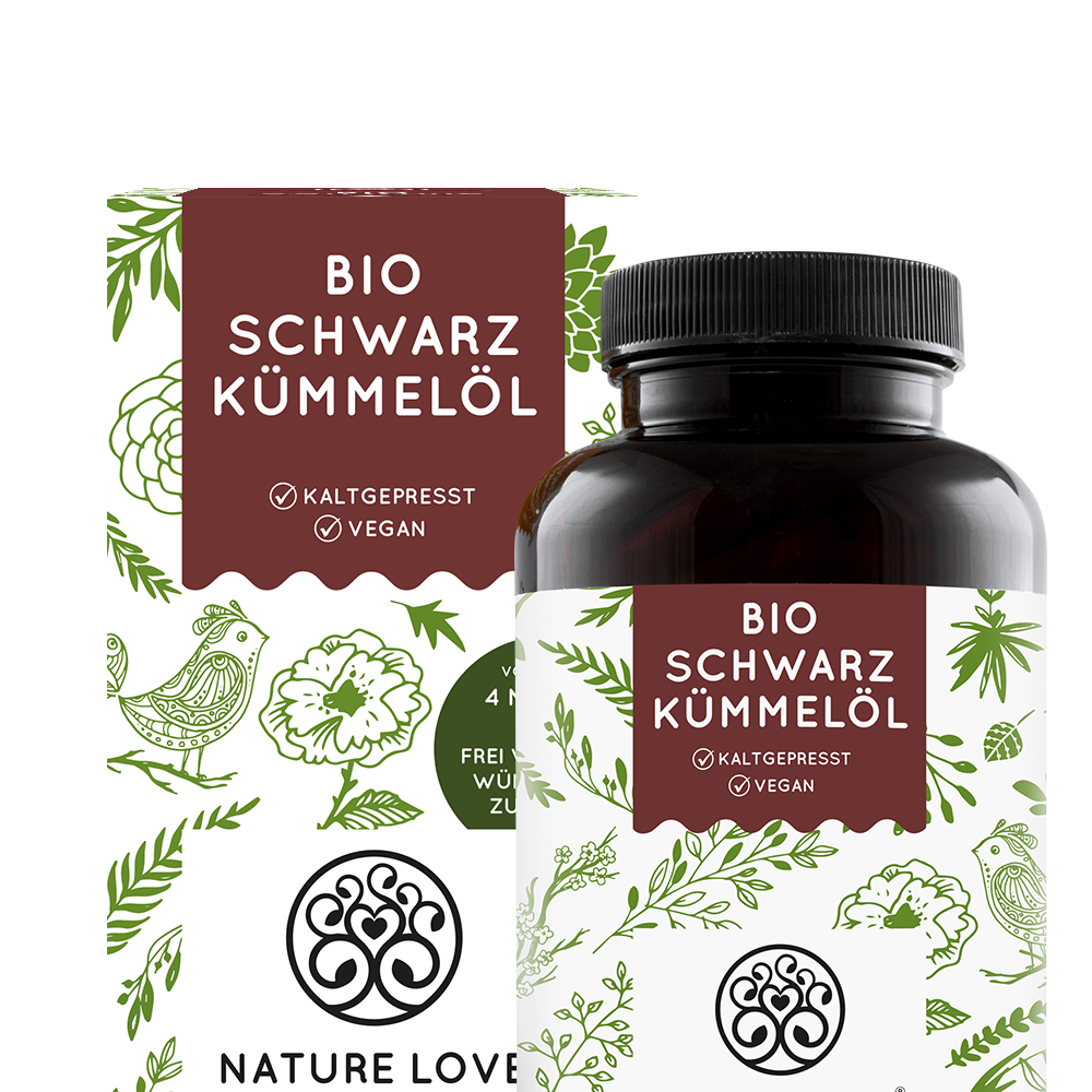 Bio Schwarzkümmelöl Kapseln Nature Love