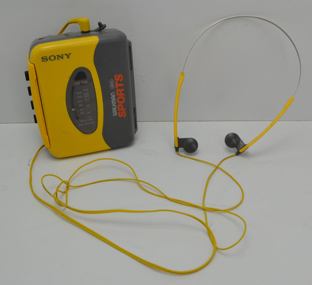 Sony Yellow Walkman Sports Portable Cassette Player And Radio Avls W