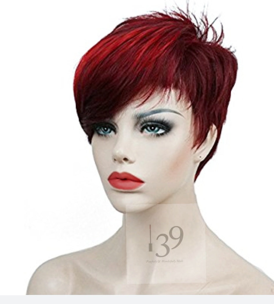 Sexy Red Pixie Wig Shopstudio139