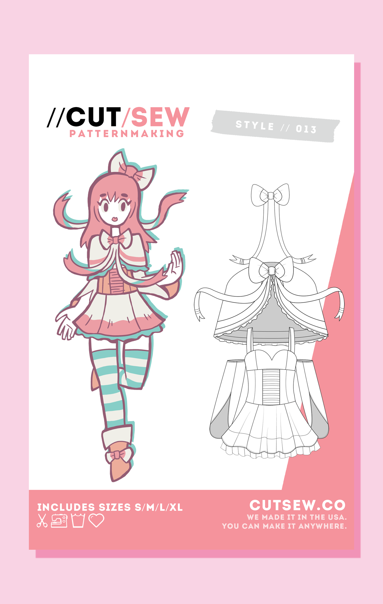 Fairy Amie Cosplay Sewing Pattern Cutsew Cutsew Patternmaking