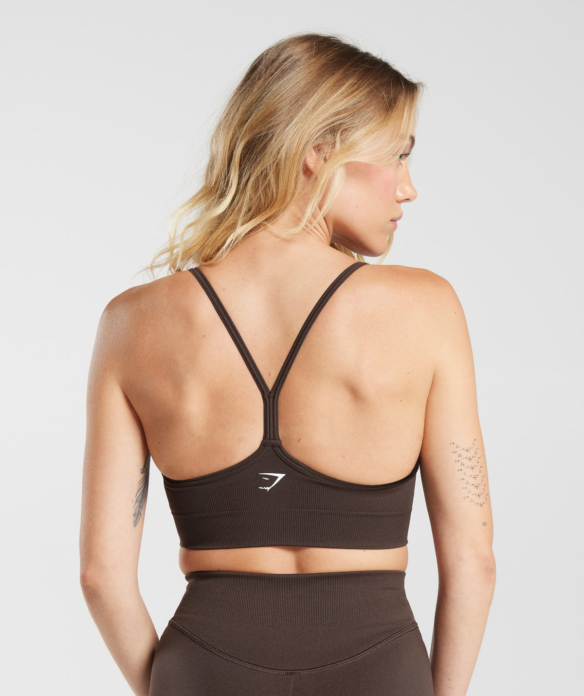 Gymshark Sweat Seamless Sports Bra Shadow Brown Gymshark