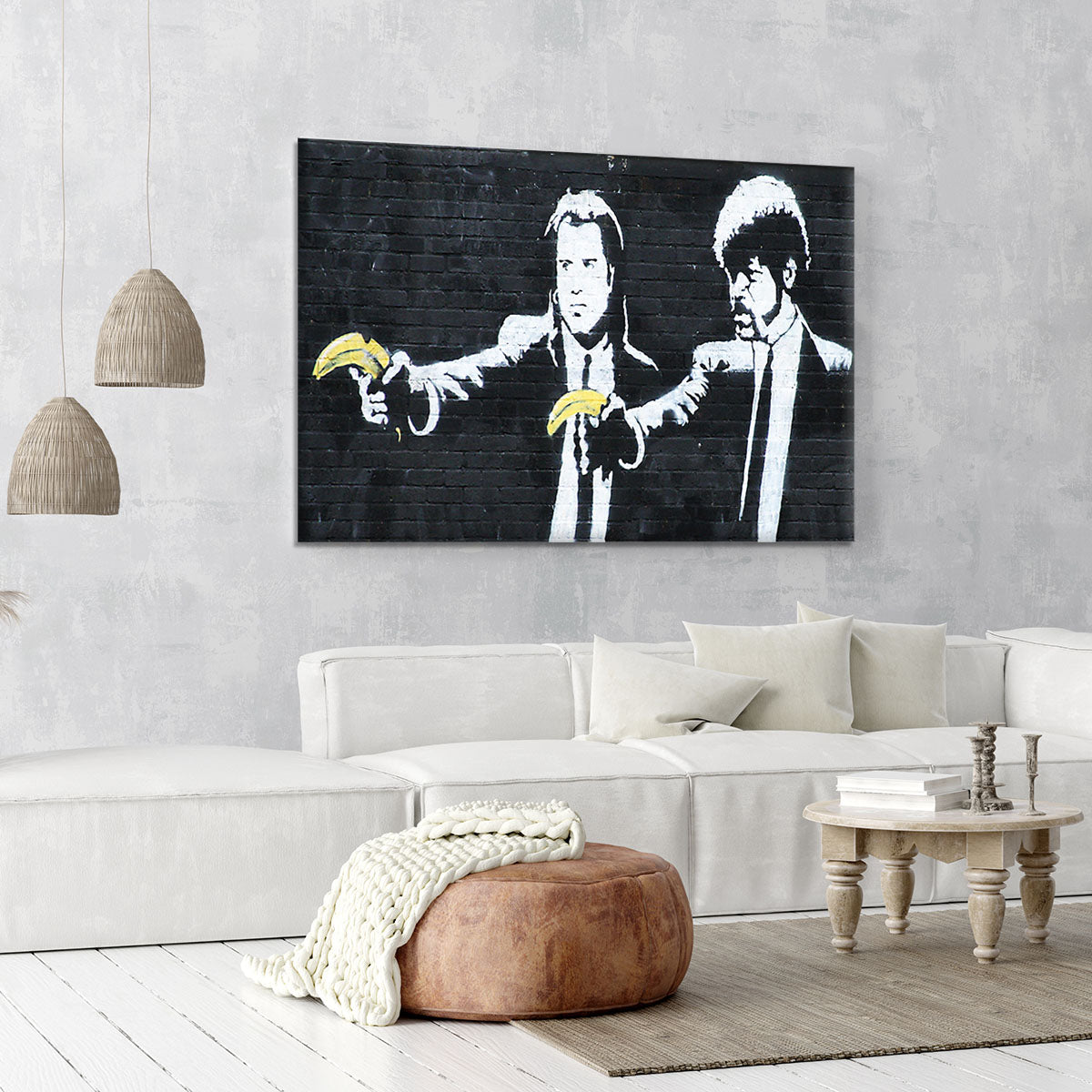 Banksy Pulp Fiction Banana Guns Canvas Print Or Poster Canvas Art Rocks